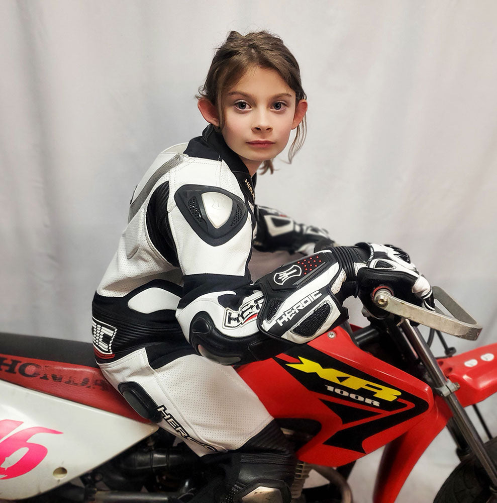 Children's professional quality motorcycle racing suit – HEROIC Racing ...