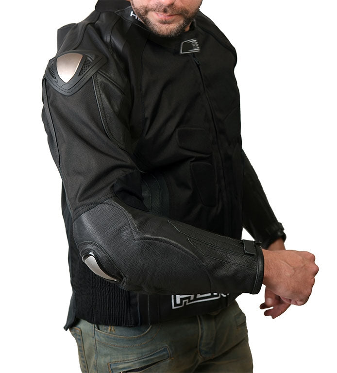 The best hybrid motorcycle race jacket cowhide and 600D – HEROIC Racing ...